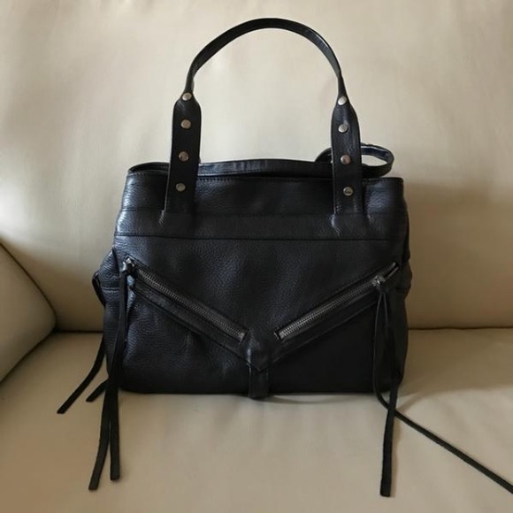 Botkier | Bags | Botkier Black Textured Leather Trigger Satchel Bag ...